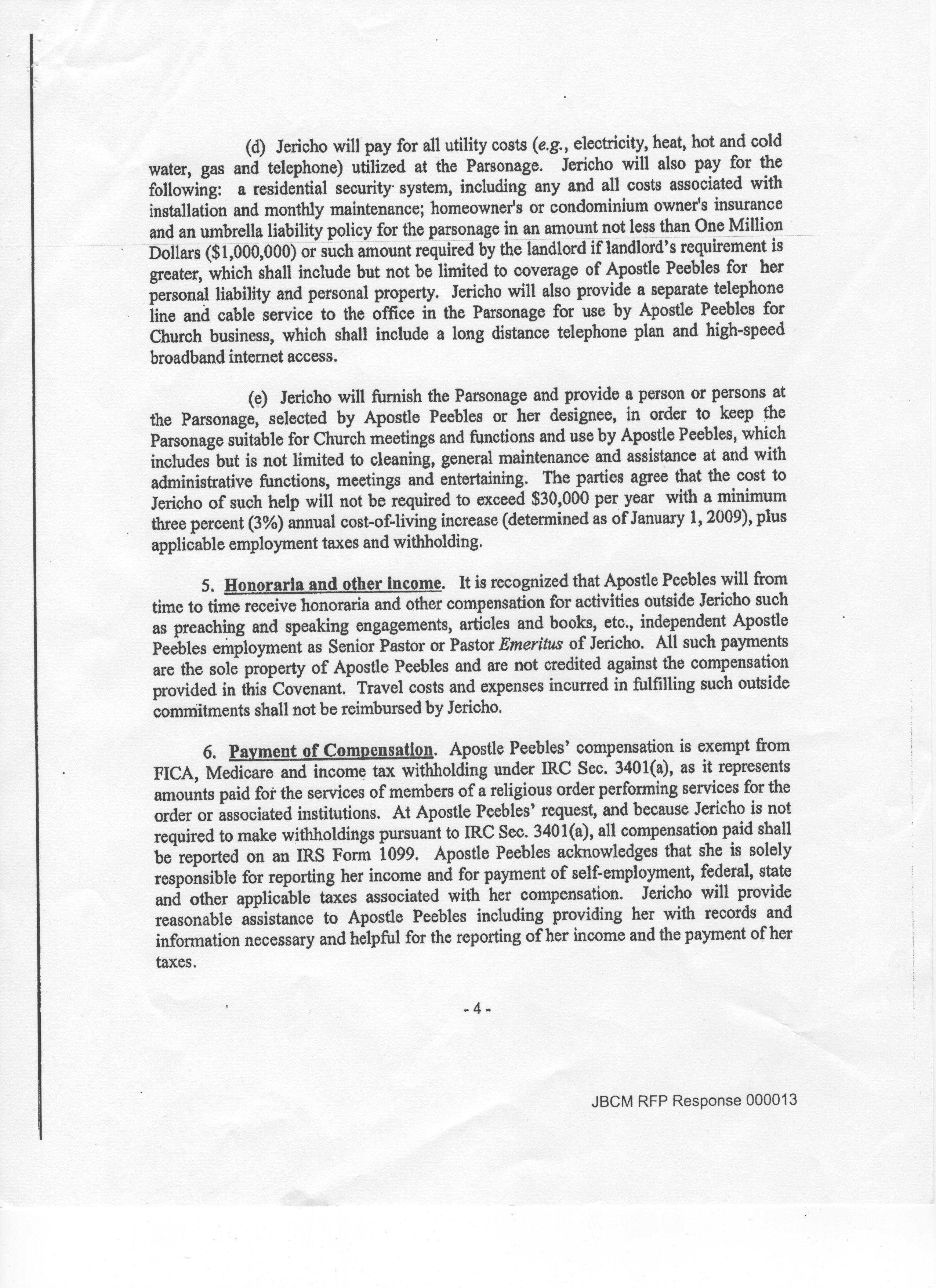 Pastorial Covenant with Apostle Betty P. Peebles and the Six Rogue ...